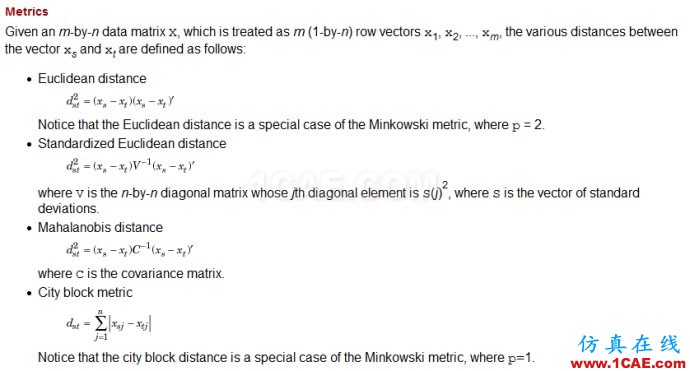 Matlab 距离计算matlab培训、matlab培训课程、matlab在线视频教程、matlab技术学习教程、matlab软件教程、matlab资料下载、matlab代做、matlab基础知识